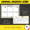 Animal Habitat Sort Cut and Paste - Mrs. Strawberry