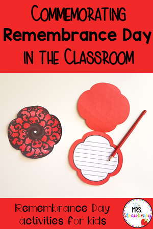 Remembrance Day Activities in the Classroom - Mrs Strawberry