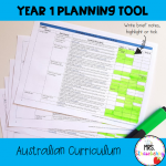 Year 1 Australian Curriculum Planning Tool - Mrs. Strawberry