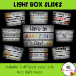 Light Box Slides Light Box Inserts - Mrs. Strawberry