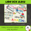 Light Box Slides Light Box Inserts - Mrs. Strawberry