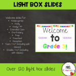Light Box Slides Light Box Inserts - Mrs. Strawberry