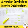 Foundation SCIENCE Australian Curriculum Reporting Grade Descriptors ...