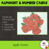 Alphabet and Number Flashcards Apple Theme - Mrs. Strawberry