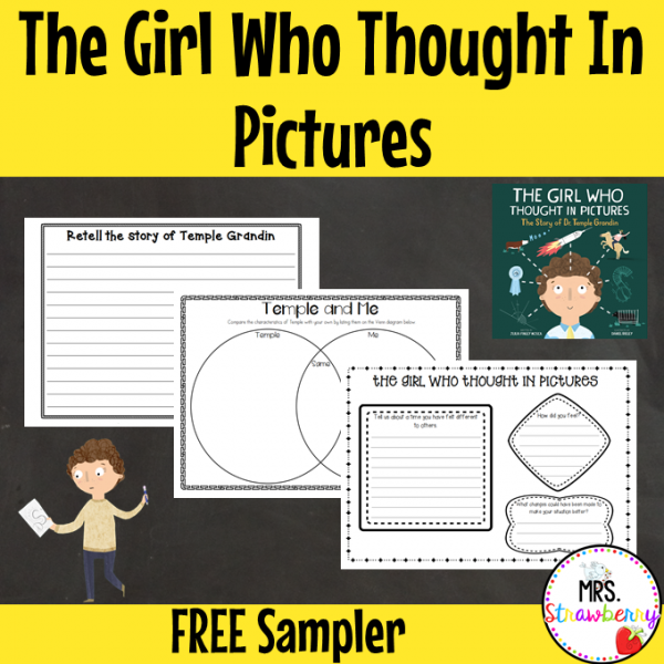 The Girl Who Thought in Pictures Activity Sampler - Mrs. Strawberry