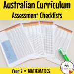 Year 2 MATHEMATICS Australian Curriculum Assessment Checklists - Mrs ...
