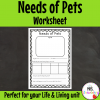 Needs of Pets Worksheet - Mrs. Strawberry