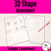 3D Shape Assessment - Mrs. Strawberry Recognize 3D Shapes