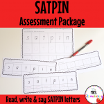 SATPIN Assessment Package - Mrs. Strawberry - Letter Recognition