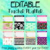Teacher Planner Editable - Mrs. Strawberry