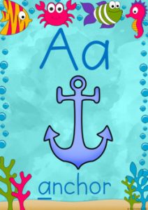 Under the Sea Alphabet Posters - Mrs. Strawberry - Under the Sea Theme