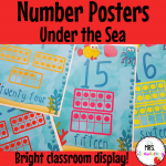 Under the Sea Number Posters 0 to 30 - Mrs. Strawberry