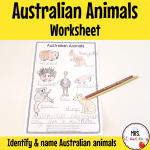Australian Animals Worksheet - Mrs. Strawberry