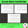 Australian Curriculum Reporting Grade Descriptors Italian BUNDLE - Mrs ...