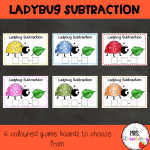 Ladybug Subtraction Activity - Mrs. Strawberry - Mathematics Practice