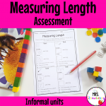 Measuring Length Assessment Informal Units - Mrs. Strawberry