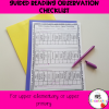 Guided Reading Observation Checklist Upper Primary - Mrs. Strawberry