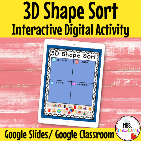 Digital 3D Shape Sort For Google Slides and Google Classroom - Mrs ...