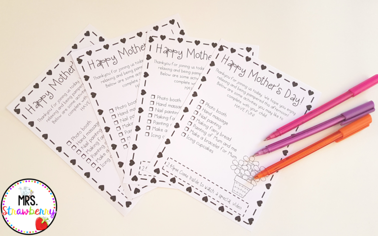 Planning a Mother's Day Pampering Session in the Classroom