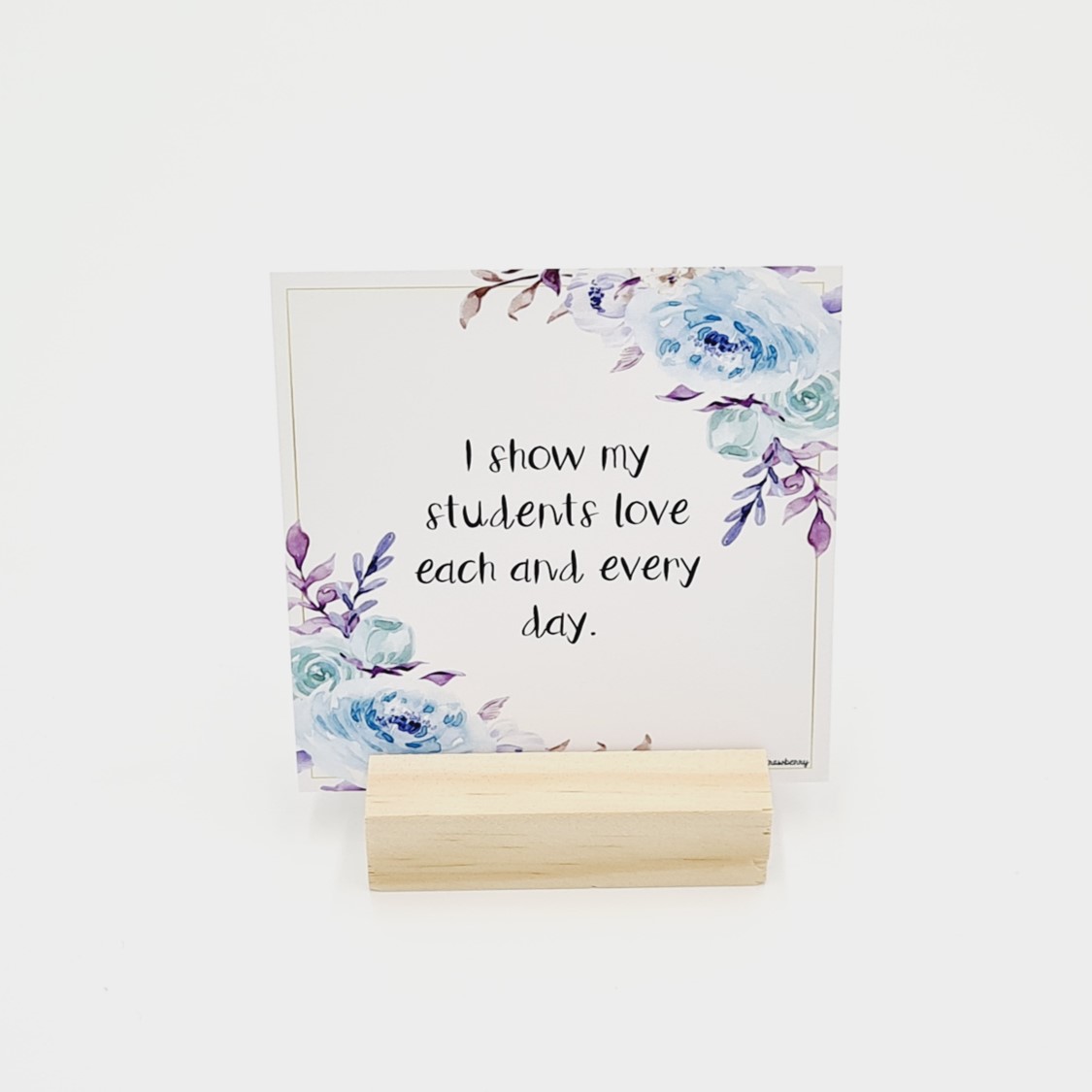 Teacher Affirmation Cards - Floral Set - Mrs. Strawberry