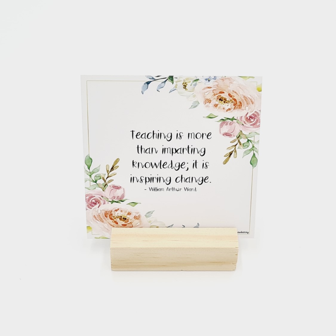 Teacher Affirmation Cards - Floral Set - Mrs. Strawberry